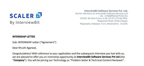 Khushi Agarwal On Linkedin Intern Cpp Cp Scaler Interviewbit