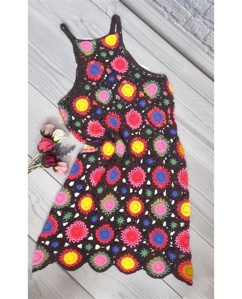 Crochet Beach Dress Patterndetailed Tutorialcrochet Boho Etsy