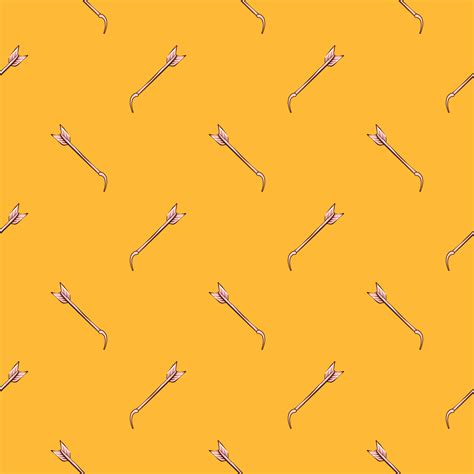 Cute Arrows Seamless Pattern On A Orange Background 13590458 Vector Art At Vecteezy