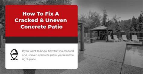 How To Fix A Cracked Uneven Concrete Patio Foundation Professionals Of Florida