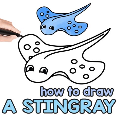 How To Draw A Realistic Stingray