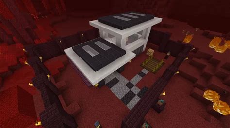 Self Building Command Block Animated Nether House Minecraft Map