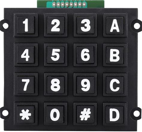 Amazon Devmo Pcs X Matrix Array Key Membrane Switch Keypad Keyboard Compatible With