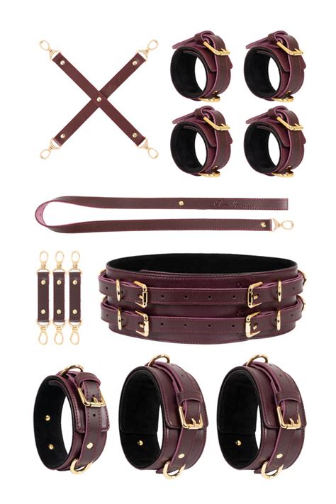 6 In 1 Leather Harness Bondage Set 10 Colors