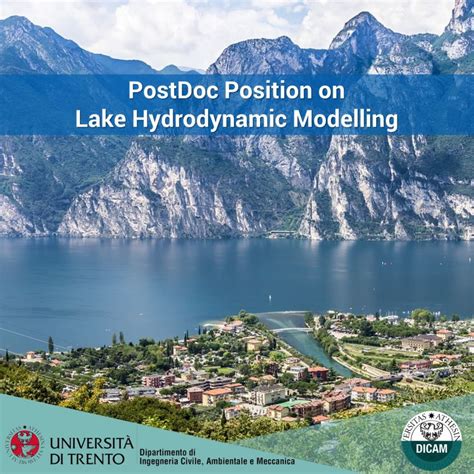 Postdoc Lake Hydrodynamic Modelling Dicam Prin Garda Limnology Hydraulics Modeling