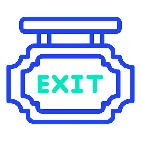 Premium Vector Exit Vector Icon Design Illustration