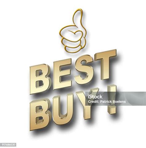 3d 그림을 재고 일러스트 레이 션골든 베스트 바이 골든 반짝이 Thumb입니다 0명에 대한 스톡 사진 및 기타 이미지 0명 1위 3차원 형태 Istock