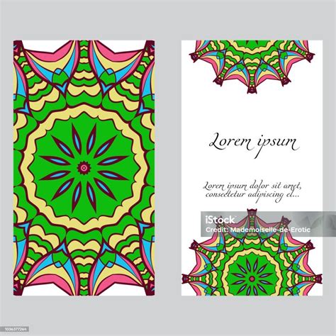 카드 또는 초대장 만다라 장식으로 설정합니다 벡터 일러스트입니다 결혼식 신부 발렌타인의 날 초대 인사말 카드에 대 한 0명에 대한 스톡 벡터 아트 및 기타 이미지 Istock