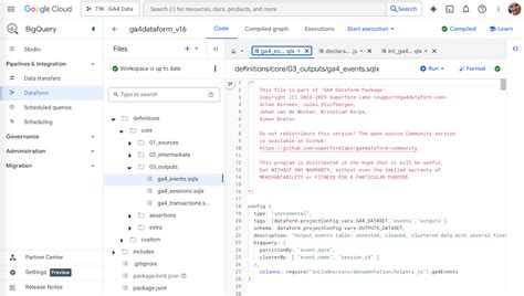 Raw Data Reporting Preparing Ga4 Data With Bigquery And Dataform Ai