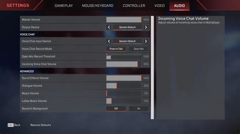 Best Audio Settings For Apex Legends 2025 Guide Setup Gg