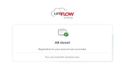 How To Register UniFLOW Online