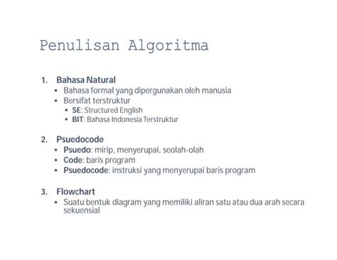 Algoritma And Pemrograman Pendahuluan Ppt
