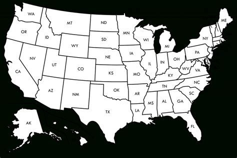 United States Map Quiz And Worksheet Usa Map Test With Practice Blank