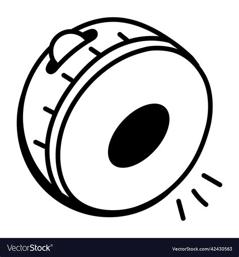 Timbrel Royalty Free Vector Image Vectorstock