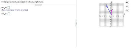 Solved Find Proj U And Scal U By Inspection Without Using Chegg Com
