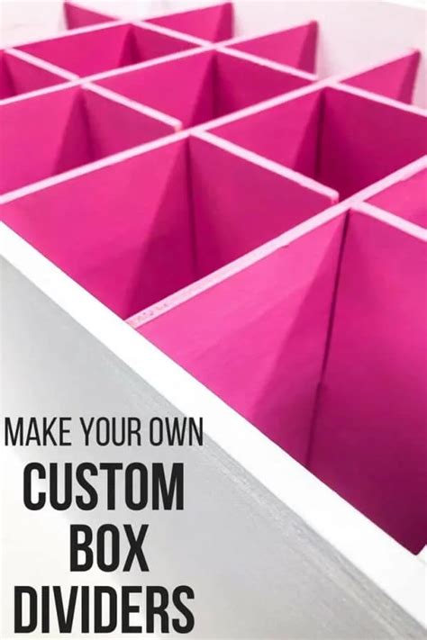 How To Make Custom Box Dividers The Handyman S Babe