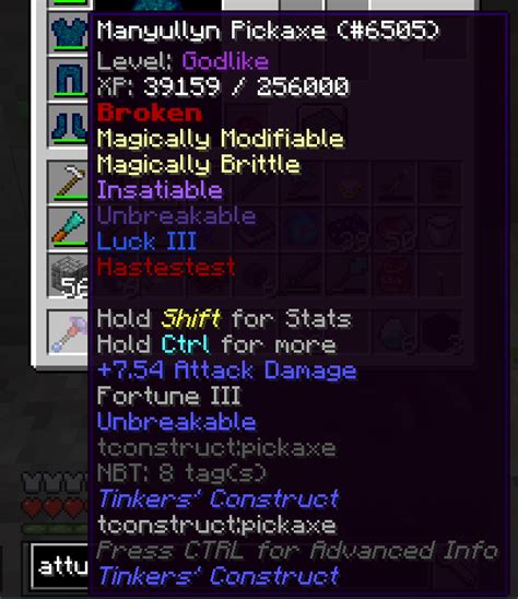 My Unbreakable Pickaxe Broke · Issue 4562 · Slimeknights Tinkersconstruct · Github