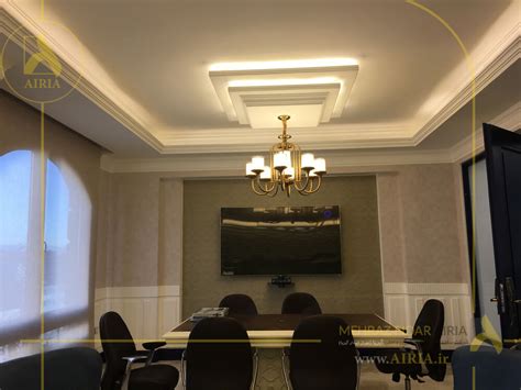 بازسازی و دکور دیوار تلویزیون اتاق مدیریت دفتر کار در الهیه تهران