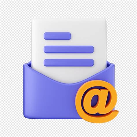 Premium Psd 3d Email Mail Envelope Message Icon Illustration Render