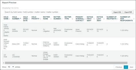 Run The Hold Summary Report Mitratech Success Center