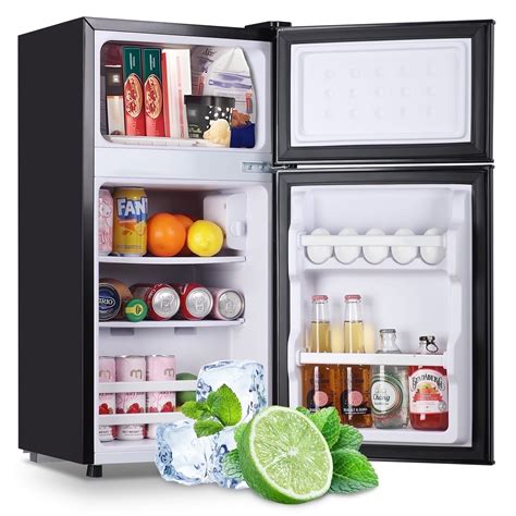 Tacool 2 4 Cu Ft Mini Fridge With Freezer Small Refrigerator Apartment