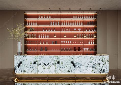 新中式前台su模型下载【id1129285485】知末su模型网