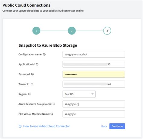Snapshot To Azure Blob Storage Creation Egnyte