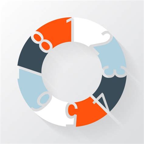 Vector Circle Arrows Infographic Template For Cycle Diagram Graph