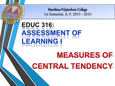 Measures Of Central Tendency Grouped Data Pptx
