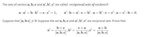 Solved The Sets Of Vectors A B C And A′ B′ C′ Are Called