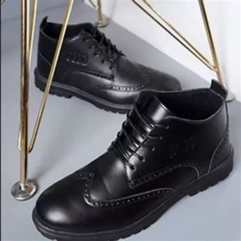 خرید و قیمت کفش ساقدار مردانه مشکی از غرفه کفش ولباس ایرانیان