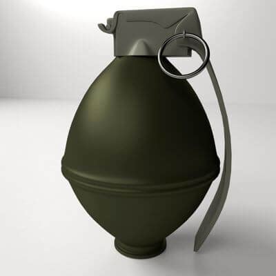 Fragmentation Grenade D Model By Firdz D