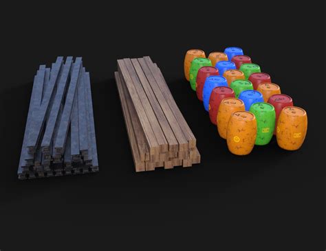 Sci Fi Hover Trailer Prop Set Daz 3d