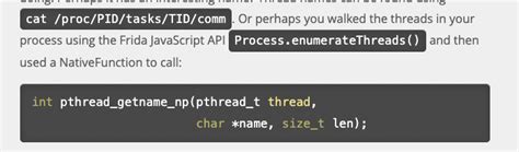 [android] process enumeratethreads pthread getname np · issue 2405