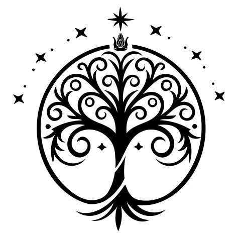 Tree Of Gondor Lord Of The Rings Inspired Design SVG File Etsy