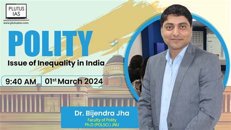 live polity class explain by dr bijendra sir live intrective class of issue of inequality in