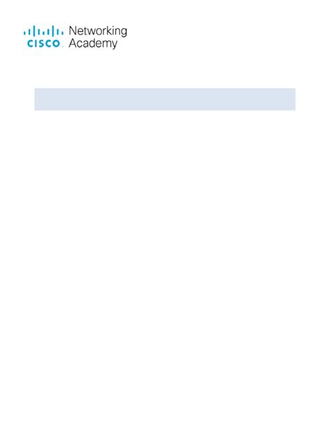 1 Packet Tracer Verify Ipv4 And Ipv6 Addressing Pdf