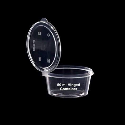 50 Ml Hinged Container At ₹ 1 10 Piece Plastic Container In Bengaluru Id 2853213144391