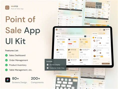 Imapos Point Of Sale POS App UI Kit UI Kits UI Custom