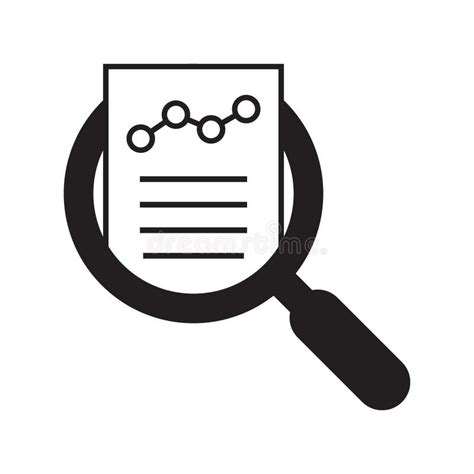 Audit And Data Analysis Icon Financial Assessment Icon Stock Vector