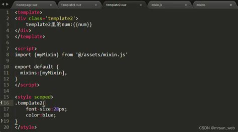 Vue中mixins的使用方法mixins Csdn博客