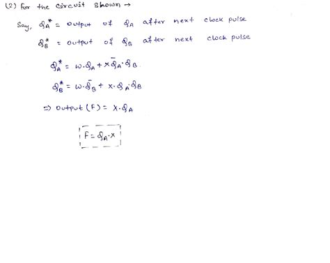 Solved 2 Consider The Following Sequential Circuit Determine The Circuits Tutorbin