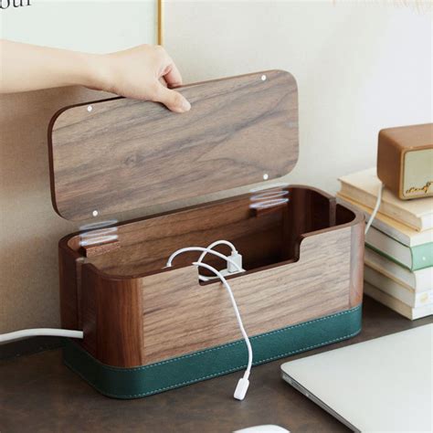 Mymultifunctional Wooden Patch Panel Storage Box Desktop Organizing