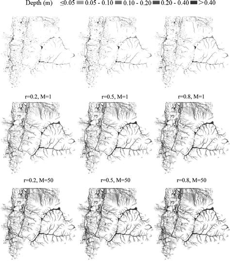 Spatial Distribution Of The Extent Of Inundation At Different Water Download Scientific Diagram