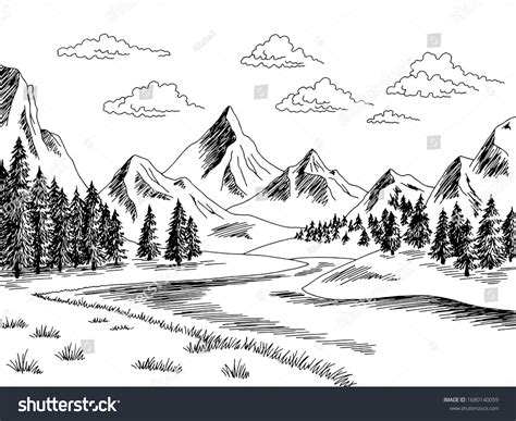 Landscaping Clipart Black And White