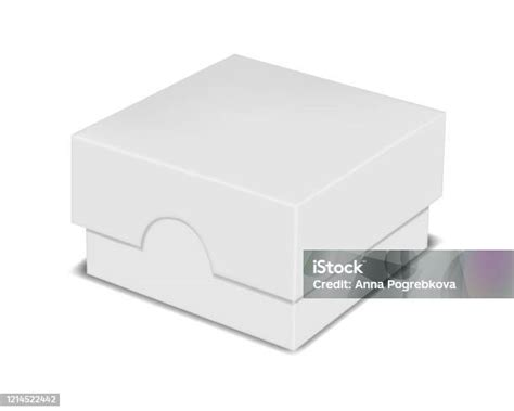 흰색 사각형 골판지 상자 현실적인 벡터 모형 백서 포장 모형 상자에 대한 스톡 벡터 아트 및 기타 이미지 상자 선물 상자 소포 Istock