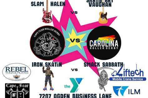 Upcoming Bouts Cape Fear Roller Derby
