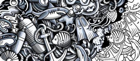 다이빙 핸드 그린 낙서 배너 만화 벡터 상세한 전단지 3차원 형태에 대한 스톡 벡터 아트 및 기타 이미지 3차원 형태 그래피티 낙서 드로잉 Istock