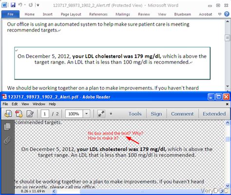 How To Convert Box In The RTF To PDF Correctly VeryDOC Knowledge Base