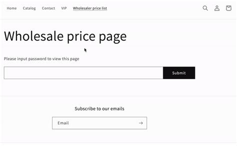 How To Password Protect A Page On Shopify